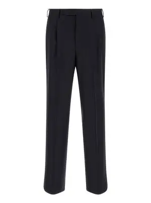 PT TORINO Samuel Virgin Wool Cashmere Trousers - Black