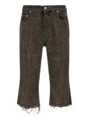 Rick Owens Bolan Cutoffs Bermuda Shorts - Gray