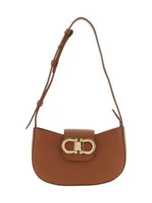 FERRAGAMO 'gabry' Mini Shoulder Bag Brown