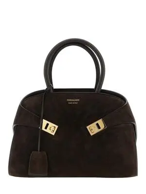 FERRAGAMO 'hug Th (s)' Handbag Brown