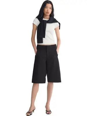 Everlane Ponte Bermuda Shorts - Black