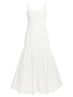 Jacquemus Cotton Agave Midi Dress - White