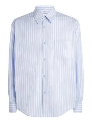 Sandro Cotton Stripe Shirt - Blue