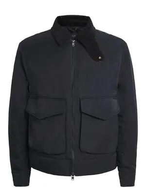 Fred Perry Padded Caban Jacket - Navy