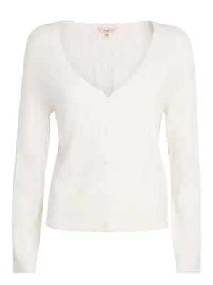 Eberjey Pointelle Cardigan - Ivory