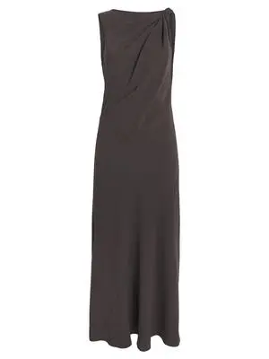 Theory Shoulder Twist Maxi Dress - Brown
