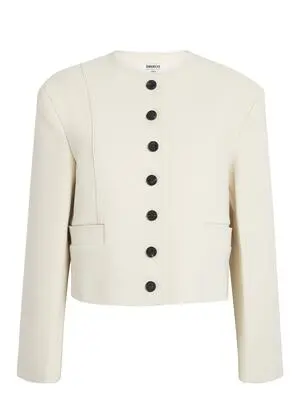 BIRROT Lay 4 Cropped Jacket - Ivory