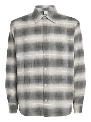 WON HUNDRED Check Pete Shirt - Black