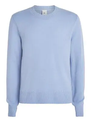 WON HUNDRED Cashmere Crew Neck Sweater - Blue