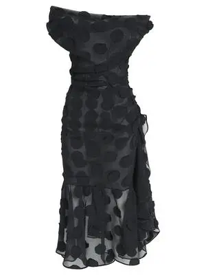VIVIENNE WESTWOOD Polka-dot Ginnie Frill Midi Dress - Black