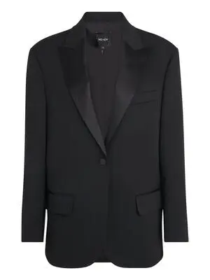 ME+EM Wool-blend Contour Tux Blazer - Black