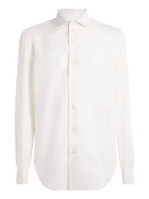 BARBA NAPOLI Cotton-cashmere Shirt White
