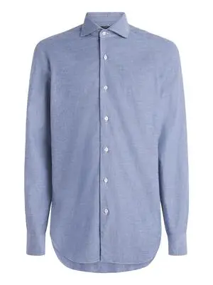 BARBA NAPOLI Cotton Shirt - Navy