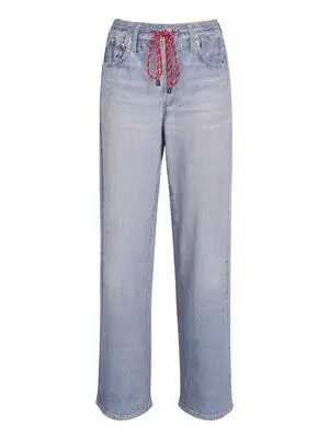 Rag & Bone Cotton Miramar Drawcord Sweatpants - Blue
