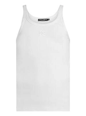 DOLCE & GABBANA Man Tank Top White Size 38 Cotton