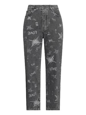TWINSET Mom Jeans With Logo Print - Black