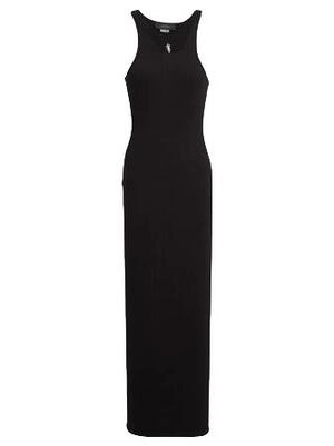 Amiri Ribbed Knit Maxi Dress - Black