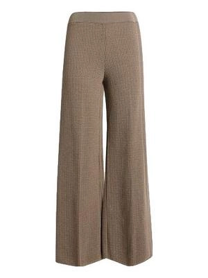 SIYU Merino Wool Wide-leg Pants - Beige