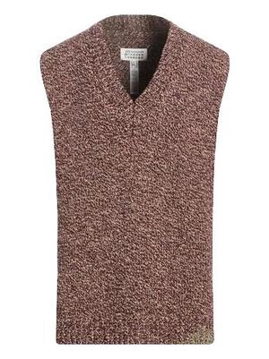 MAISON MARGIELA Sleeveless V-neck Sweater Vest - Red