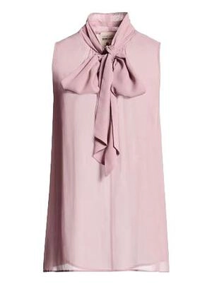 SEMICOUTURE Top Antique Rose Size Acetate, Silk - Pink