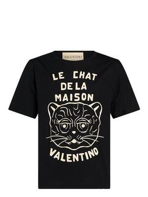 Valentino Garavani T-shirt Size Cotton - Black