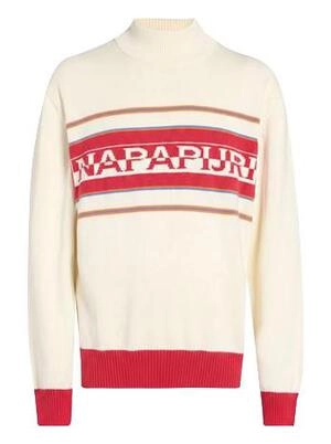 NAPAPIJRI Multicolor Striped Turtleneck Sweater - Beige
