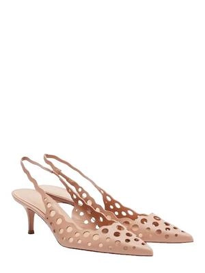 GIANVITO ROSSI Gianvito Rossi Leather Slingback Pumps Nude