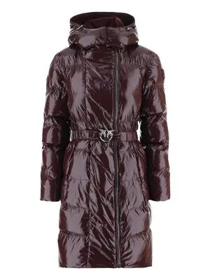 Pinko Long-sleeved Hooded Padded Jacket - Black