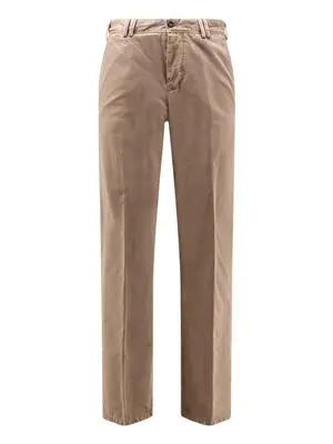 PT TORINO Michael Deluxe Button Cotton Trousers - Neutral