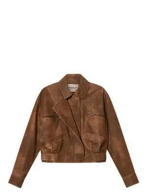 Isabel Marant Étoile Distressed-effect Panelled Jacket - Brown