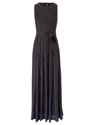 Missoni Metallic-thread Belted Maxi Dress - Blue