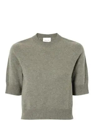 Le Kasha Le Kasha Cropped Cashmere Sweater Gray