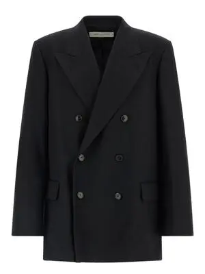 Dries Van Noten Oversized Wool Blazer - Black