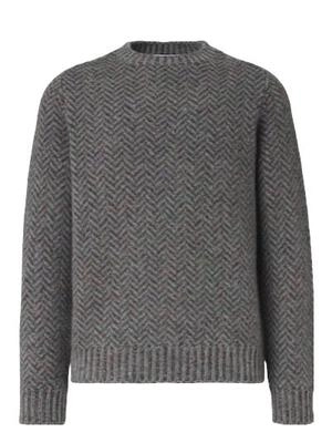 GABRIELA HEARST Herringbone Cashmere Sweater