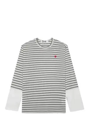 PLAY COMME DES GARCON Comme Des Garcons Play Striped Long-Sleeve T-Shirt