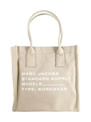 Marc Jacobs Canvas Tote Bag With Printed Logo - Beige