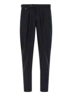PT TORINO Union Tailored Pleated Pants - Black