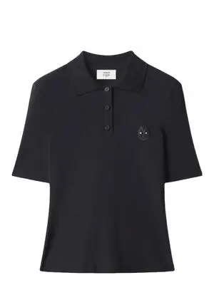 Maison Kitsuné Fortune Fox Jersey Polo - Black