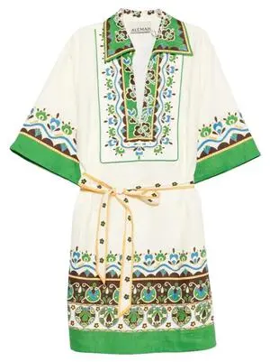 ALEMAIS Short-sleeved Dress Cream