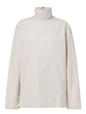 LEMAIRE Cotton Turtleneck Top - White