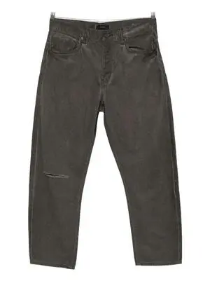 PURPLE BRAND Belt-loop Jeans With Distressed Effect - Dark Brown