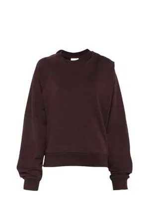 Dries Van Noten Dries Van Noten Asymmetrical Crewneck Sweatshirt With Raglan Sleeves Black