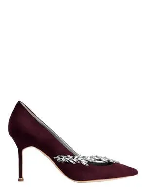BALENCIAGA X MANOLO BLAHNIK Manolo Blahnik Pump In Burgundy - Wine Red