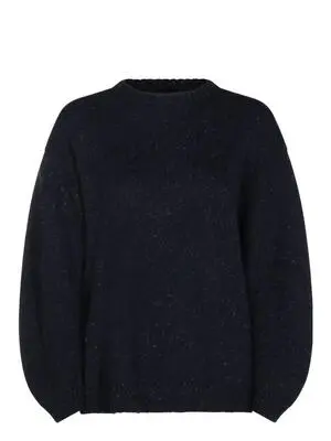 Fabiana Filippi Bouclé-knit Sweater With Metallic Threads - Blue