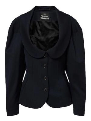 VIVIENNE WESTWOOD Bergere Cotton And Wool Jacket - Black