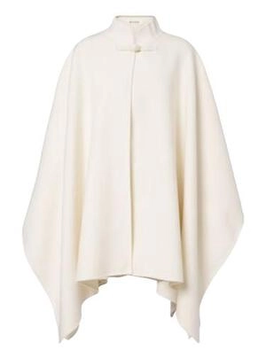 RÓHE Wool And Cashmere Poncho - White