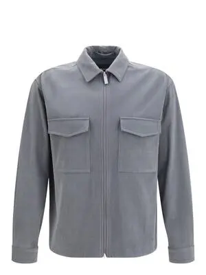 Herno Corduroy Zip-up Jacket - Grey
