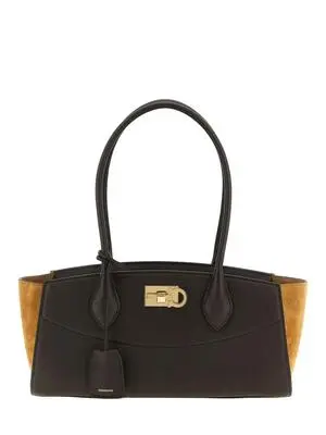 FERRAGAMO Double-handle Handbag - Brown