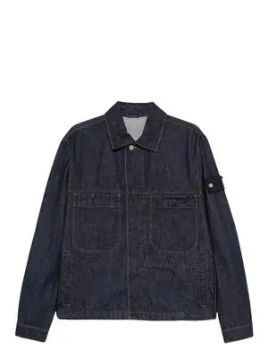 Stone Island Stone Island Long Sleeve Denim Jacket Black