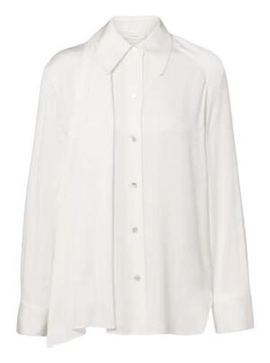 Vince Solid-color Long-sleeved Shirt - White